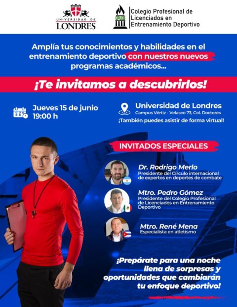 Lanzamiento oficial: Licenciatura en Entrenamiento Deportivo y Maestría en Metodología del ...